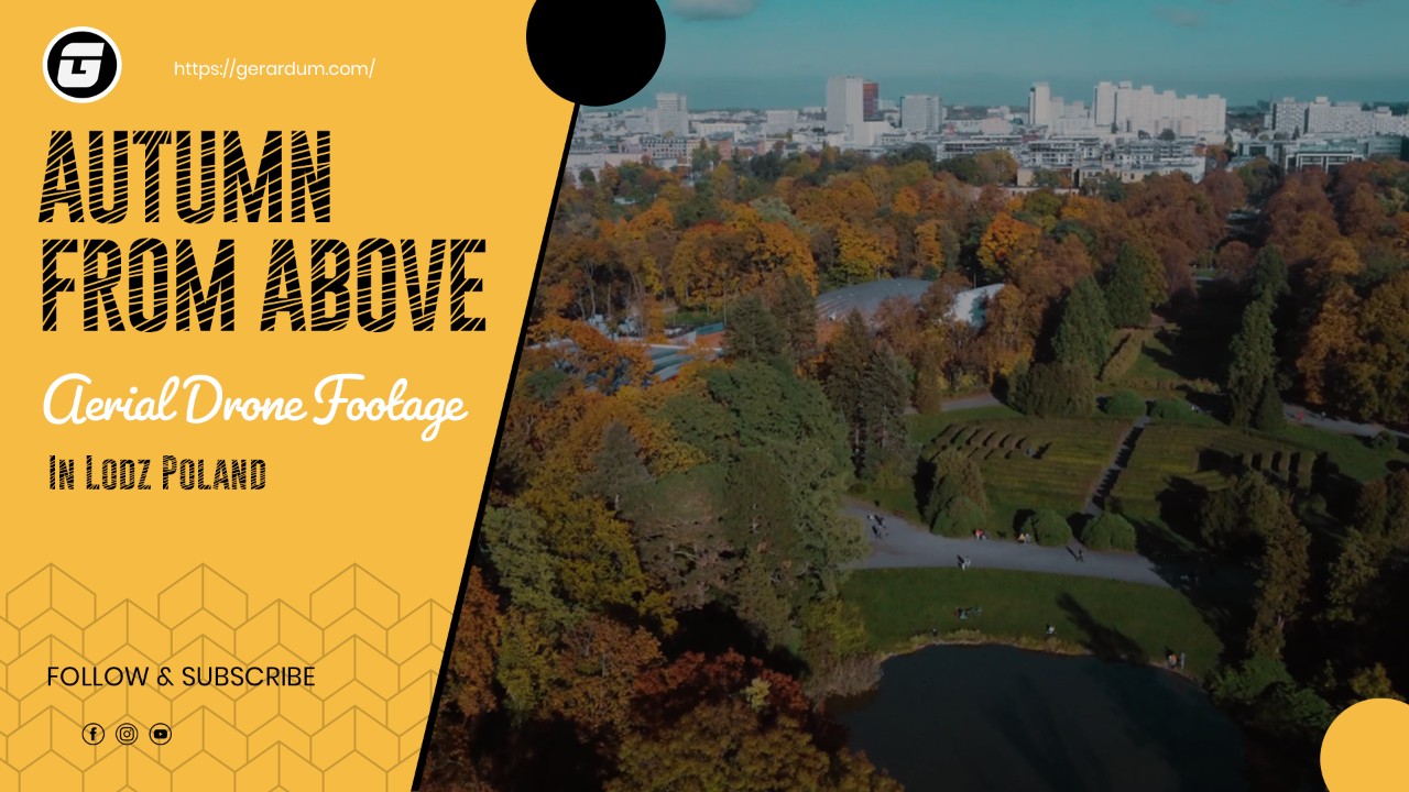 Autumn from Above: Aerial Drone Footage in Łódź Poland - Saying it with ...